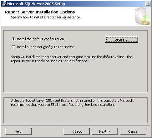 SQL Server 2005 Installation screenshots – e-Squillace