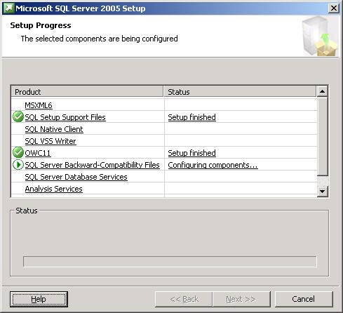 SQL Server 2005 Installation screenshots – e-Squillace